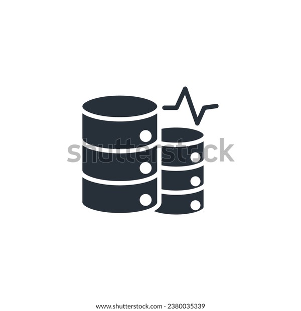Data Base Icon Vectoreditable Strokelinear Style Stock Vector (Royalty ...
