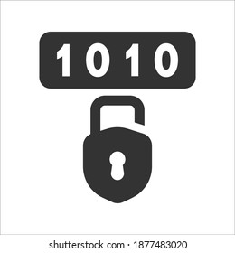 Data Lock Icon Vector Graphics Stock Vector (Royalty Free) 1877483020 ...