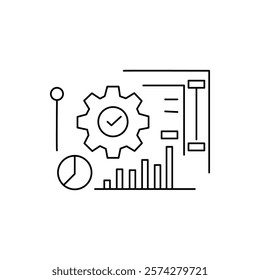 Data Management Execute Process Icon Concept Stock Vector (Royalty Free ...