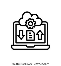 Data Migration Icon Vector Logotype Stock Vector (Royalty Free ...
