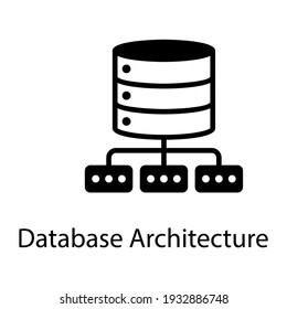 Database Architecture Vector Editable Style Stock Vector (Royalty Free ...