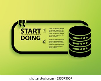 Database Design Text Boxvector Stock Vector (Royalty Free) 355073009 ...