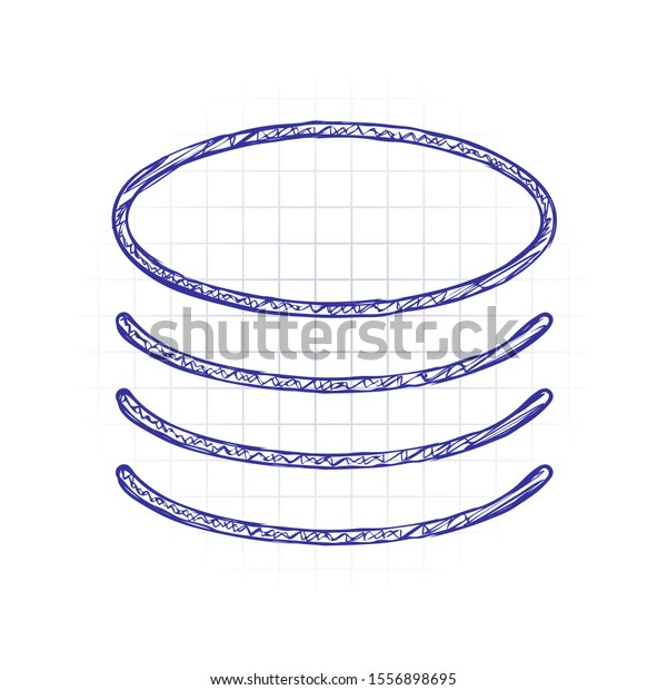 Database Icon Simple Linear Symbol Thin Stock Vector Royalty Free 1556898695 Shutterstock