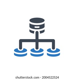 Database Network Icon Vector Eps File Stock Vector (Royalty Free) 2004522524 | Shutterstock