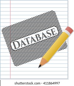 Database Pencil Draw Stock Vector (Royalty Free) 411864997 | Shutterstock