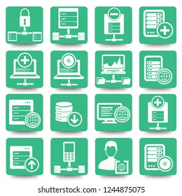 Database Server Icon Set Vector Design Stock Vector (Royalty Free ...