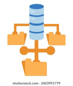Database Servers Files Vector Isolated Stock Vector (Royalty Free ...