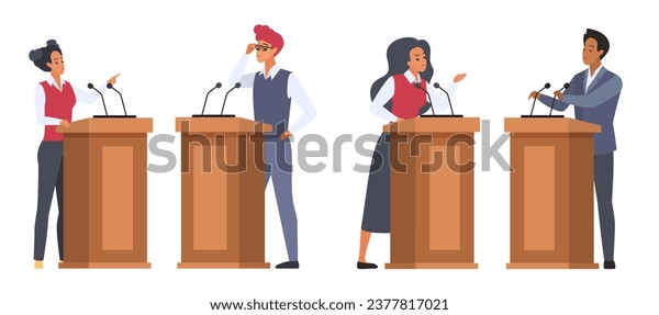 74 Two Politicians Arguing Cartoon Images, Stock Photos, 3D objects ...