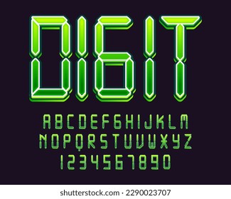 Decorative Editable Digital Clock Text Effect Stock Vector (Royalty ...