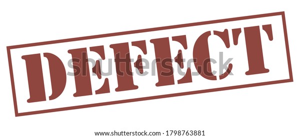 Defect Vector Stamp White Isolated Stock Vector (Royalty Free ...