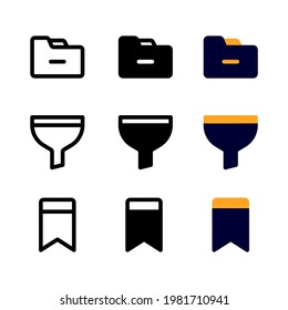 icono de carpeta de borrado, iconos: vector de stock (libre de regalías ...