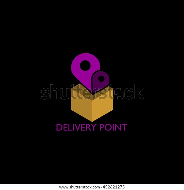 Delivery Point Logo Design Template Vector Stock Vector (Royalty Free ...