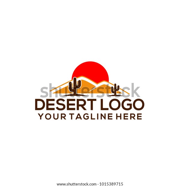 Desert Logo Vector Stock Vector (Royalty Free) 1015389715 | Shutterstock