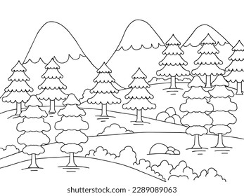 Taiga Coloring Pages