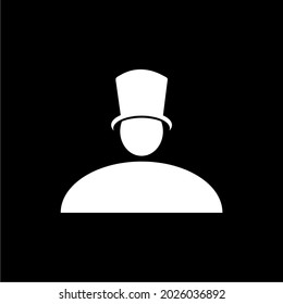 Design Vector Logo Profile Man Hat Stock Vector (Royalty Free ...