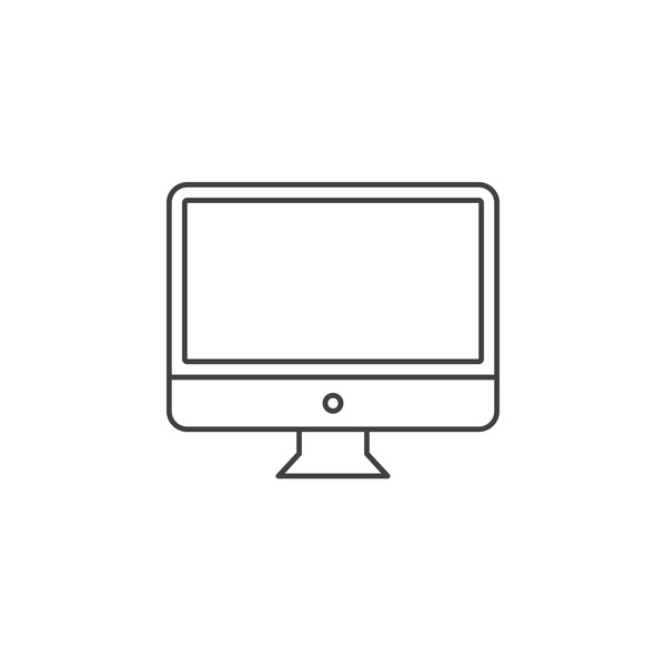 Desktop Computer Outline Royalty-Free Images, Stock Photos & Pictures ...