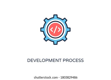 Development Process Icon Vector Logotype Stock Vector (Royalty Free ...