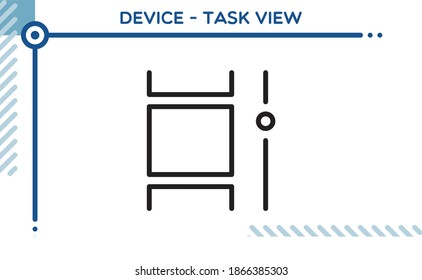 Device Vector Icon Task View Stock Vector (Royalty Free) 1866385303 ...