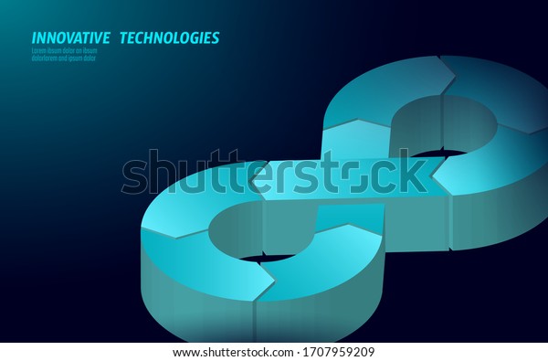 Devops Software Development Operations Infinity Symbol Stock Vector ...
