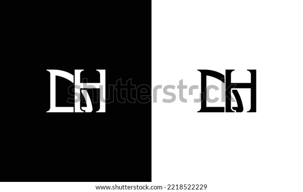Dh Initial Logo Design Vector Stock Stock Vector (Royalty Free ...