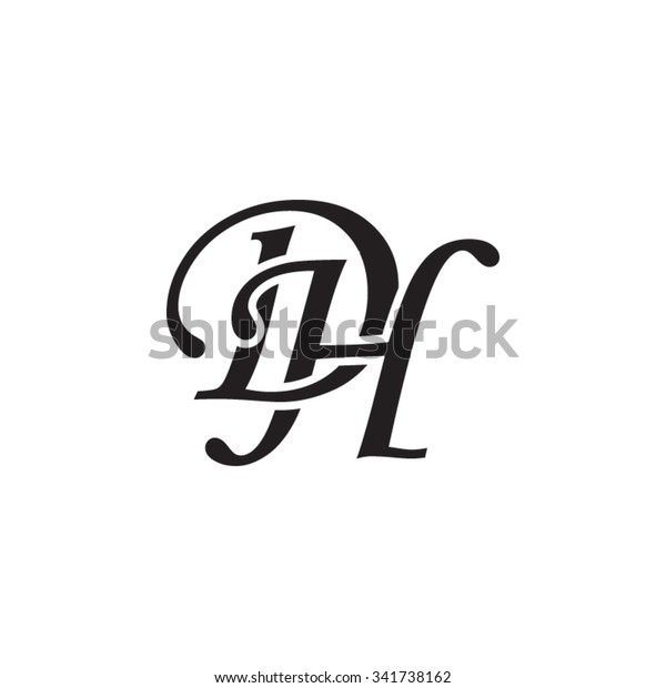 Dh Initial Monogram Logo Stock Vector (Royalty Free) 341738162 ...