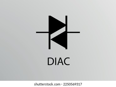 Diac Symbol Vector Symbol Design Engineering Stock Vector (Royalty Free ...