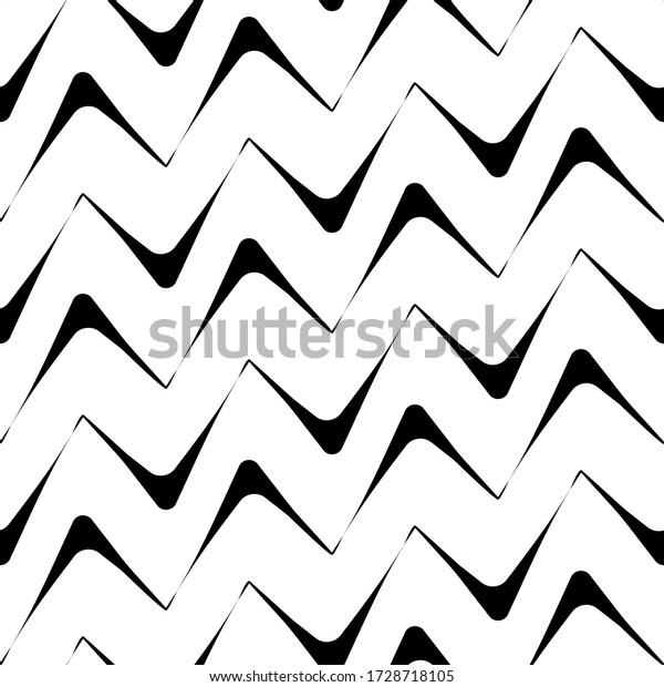Diagonal Zigzag Lines Seamless Pattern Angled Stock Vector (Royalty ...