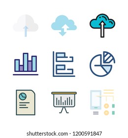 Diagram Icon Set Vector Set About: vector de stock (libre de regalías ...