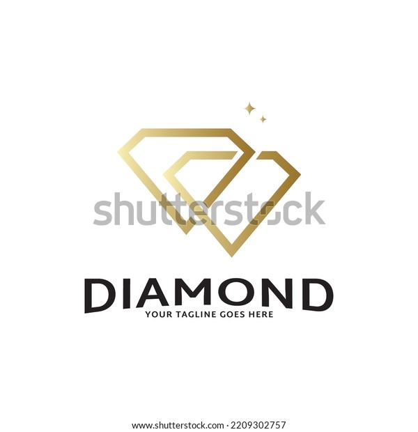 Diamond Logo Icon Vector Template Stock Vector (Royalty Free ...