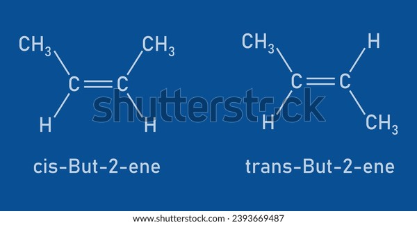 Difference Between Cis Trans Isomers Cis-trans Stock Vector (Royalty ...