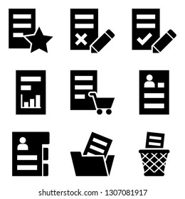 Different Files Paper Documents Stock Vector (Royalty Free) 1307081917 ...