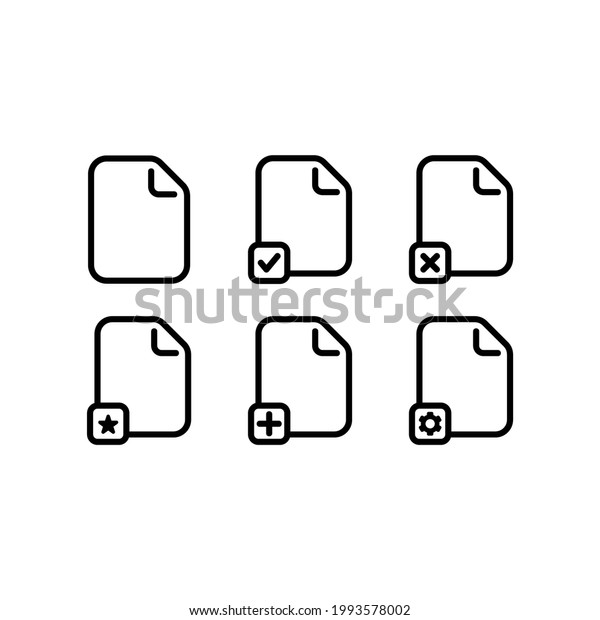 Different Types Documents Choose Needed Stock Vector (Royalty Free ...