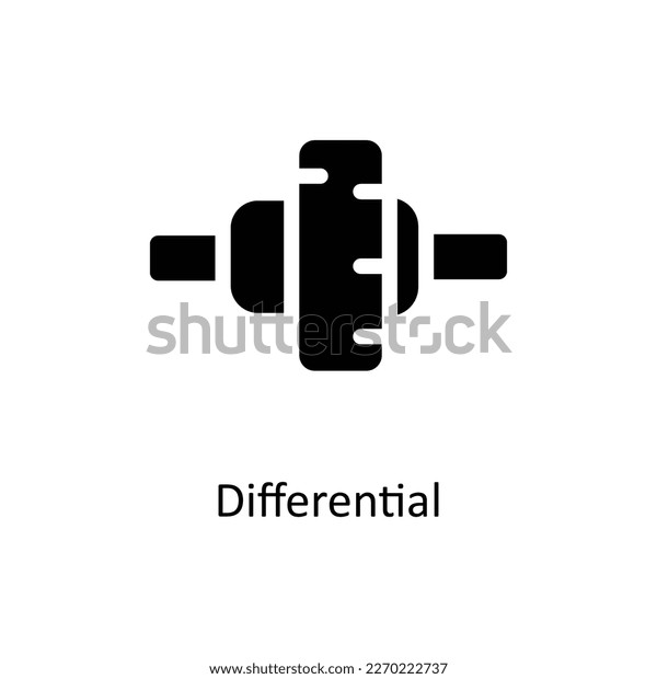 Differential Vector Solid Icons Simple Stock Stock Vector (Royalty Free ...