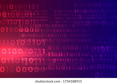 Digital Binary Code Algorithm Stream Matrix Stock Vector (Royalty Free ...
