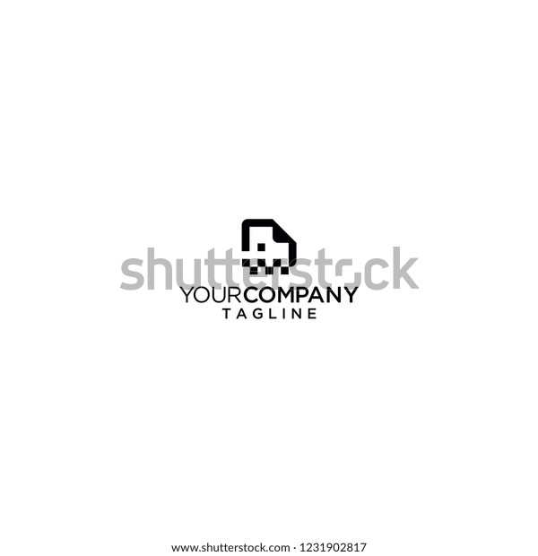 Digital Data Logo Design Vector Stock Vector (Royalty Free) 1231902817 ...