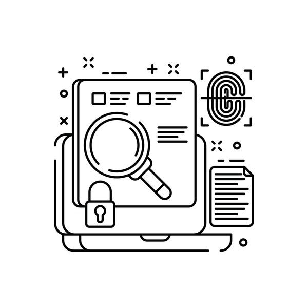 Digital Evidence Icon Evidence Vector Icon Design 16599069 Vector Art