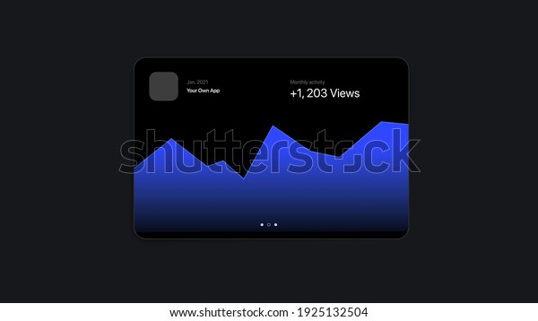 Digital Gradient Graph Diagram Ui Interface Stock Vector (Royalty Free ...