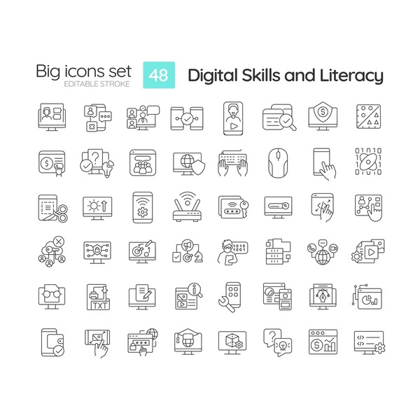 4+ Thousand Digital Literacy Icon Royalty-Free Images, Stock Photos ...
