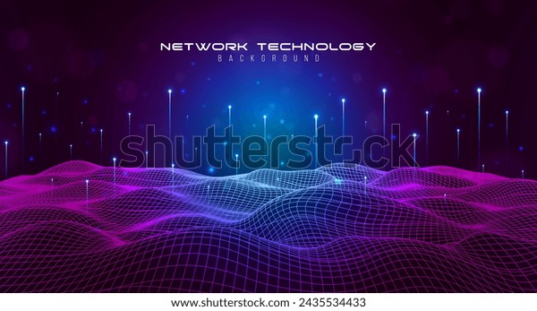 Digital Technology 3d Background Future Tech Stock Vector (Royalty Free ...