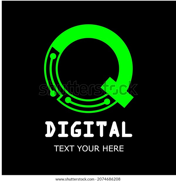 Digital Vector Logo Template Illustrationthis Logo Stock Vector ...