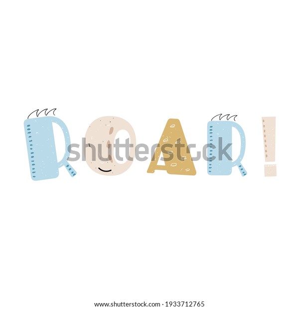 Dinosaur Vector Illustration Flat Cartoon Scandinavian Stock Vector (Royalty Free) 1933712765 ...