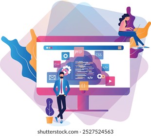 Discover Key Concepts Software Backend Development Stock Vector (Royalty Free) 2527524563 ...