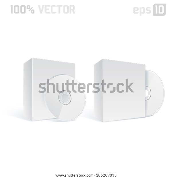 Discs Boxes Vector Image Eps 10 Stock Vector (Royalty Free) 105289835 ...