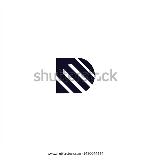 Dm Md D M Initial Based Stock Vector (Royalty Free) 1430044664 ...