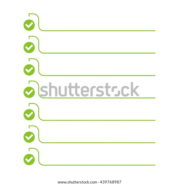 Do List Lines Check Boxes Checklist Stock Vector (Royalty Free ...