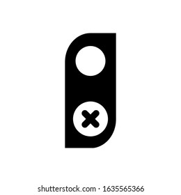 Do Not Distrub Icon Design Vector Stock Vector (Royalty Free ...