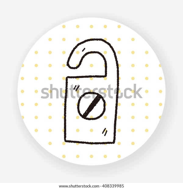 Do Not Disturb Doodle Stock Vector (Royalty Free) 408339985 | Shutterstock