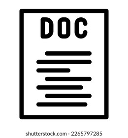 60,217 Doc File Format Icon Images, Stock Photos & Vectors | Shutterstock