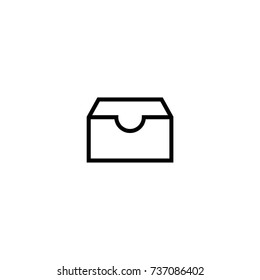 Document Box Icon Stock Vector (Royalty Free) 737086402 | Shutterstock