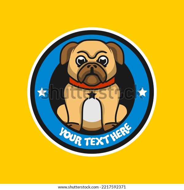 Dog Vector Emblem Dog Vector Stock Vector (Royalty Free) 2217592371 ...